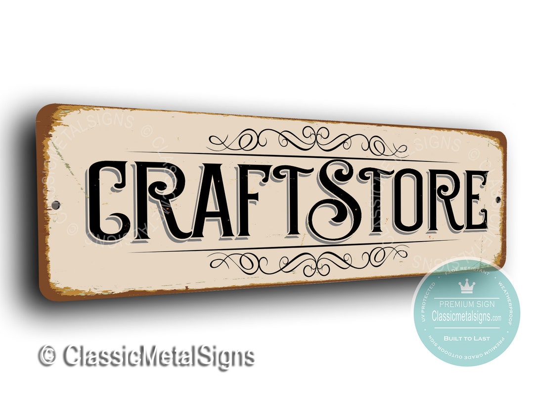 CRAFT STORE SIGN, Craft Store Signs, Craft Store Decor, Craft, Craft ...