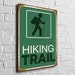 HIKING TRAIL SIGNS, Hiking Trail Sign, Hiking Sign, Hiking Gifts ...