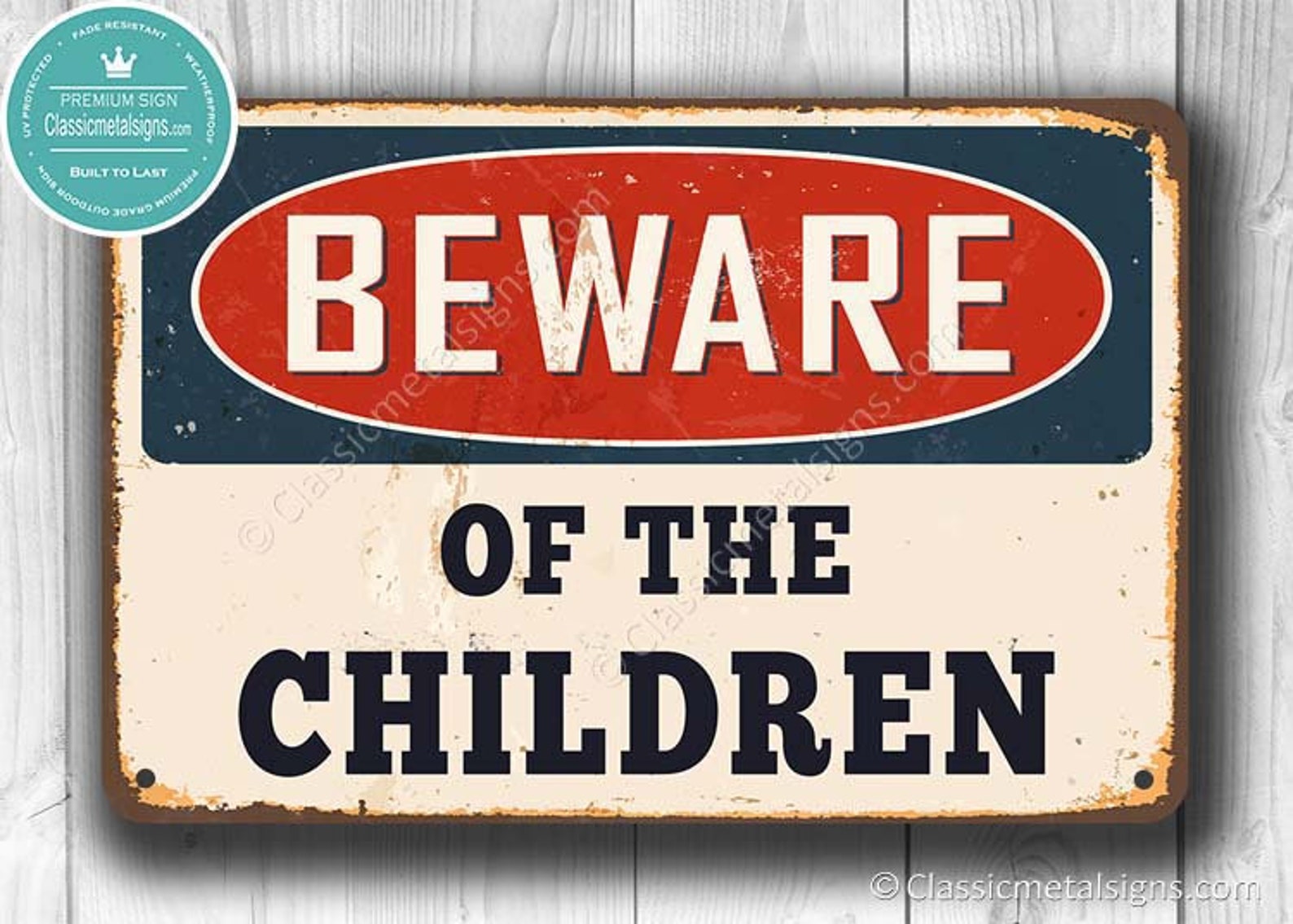 BEWARE of the CHILDREN Sign Beware Signs Funny Kids Signs - Etsy