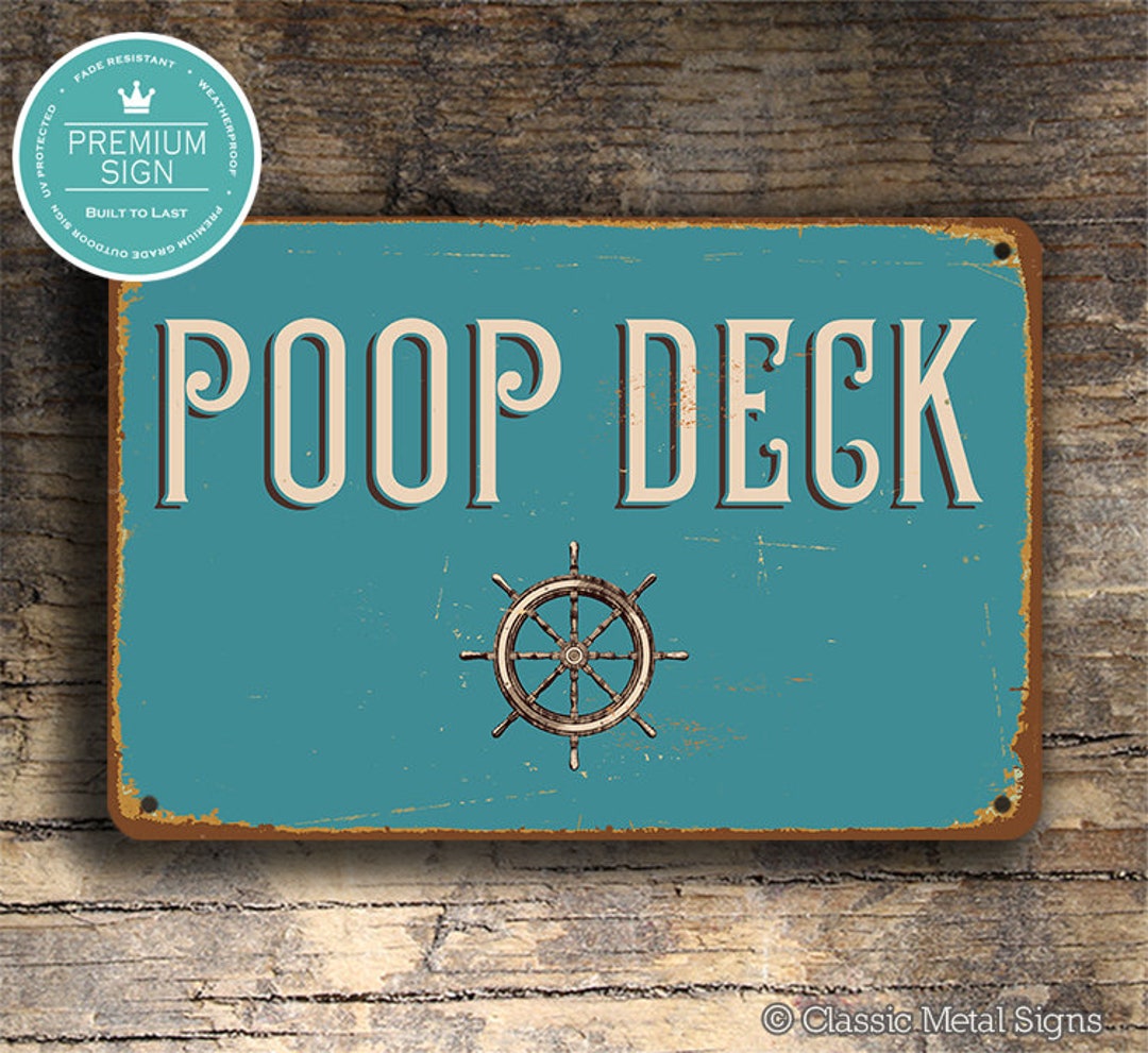 POOP DECK SIGN, Nursery Decor, Nursery Poop Deck, Nursery, Nautical ...