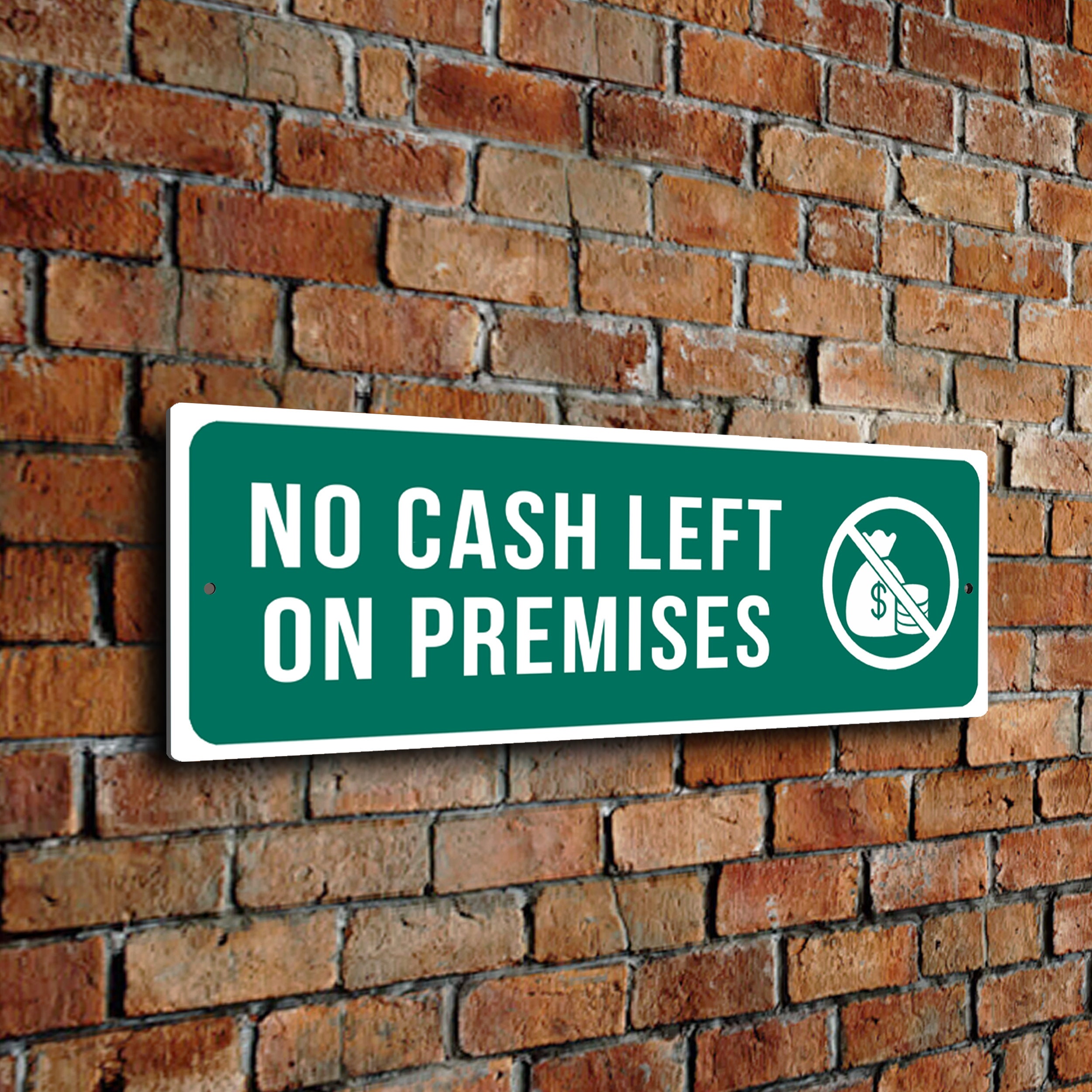 No Cash Sign