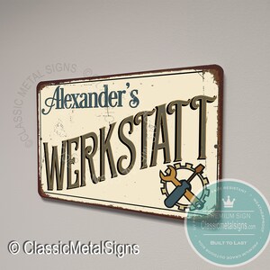 CUSTOM Werkstatt SIGN, Custom Werkstatt Signs, Personalized Werkstatt ...