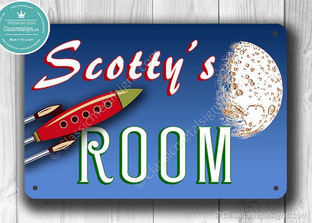 BLUE CUSTOM BOYS Room Sign, Personalized Boys Room Sign, Customizable ...