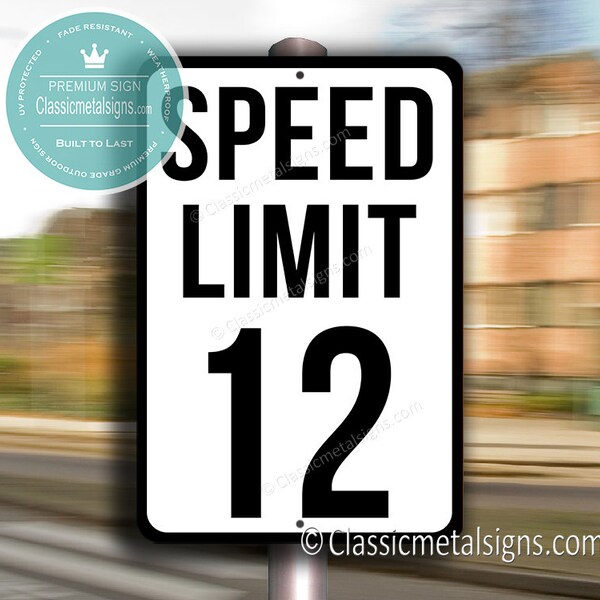 Speed Limit Sign - Etsy