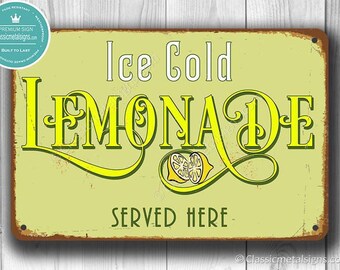 Ice Cold Lemonade Stand Sign - Etsy