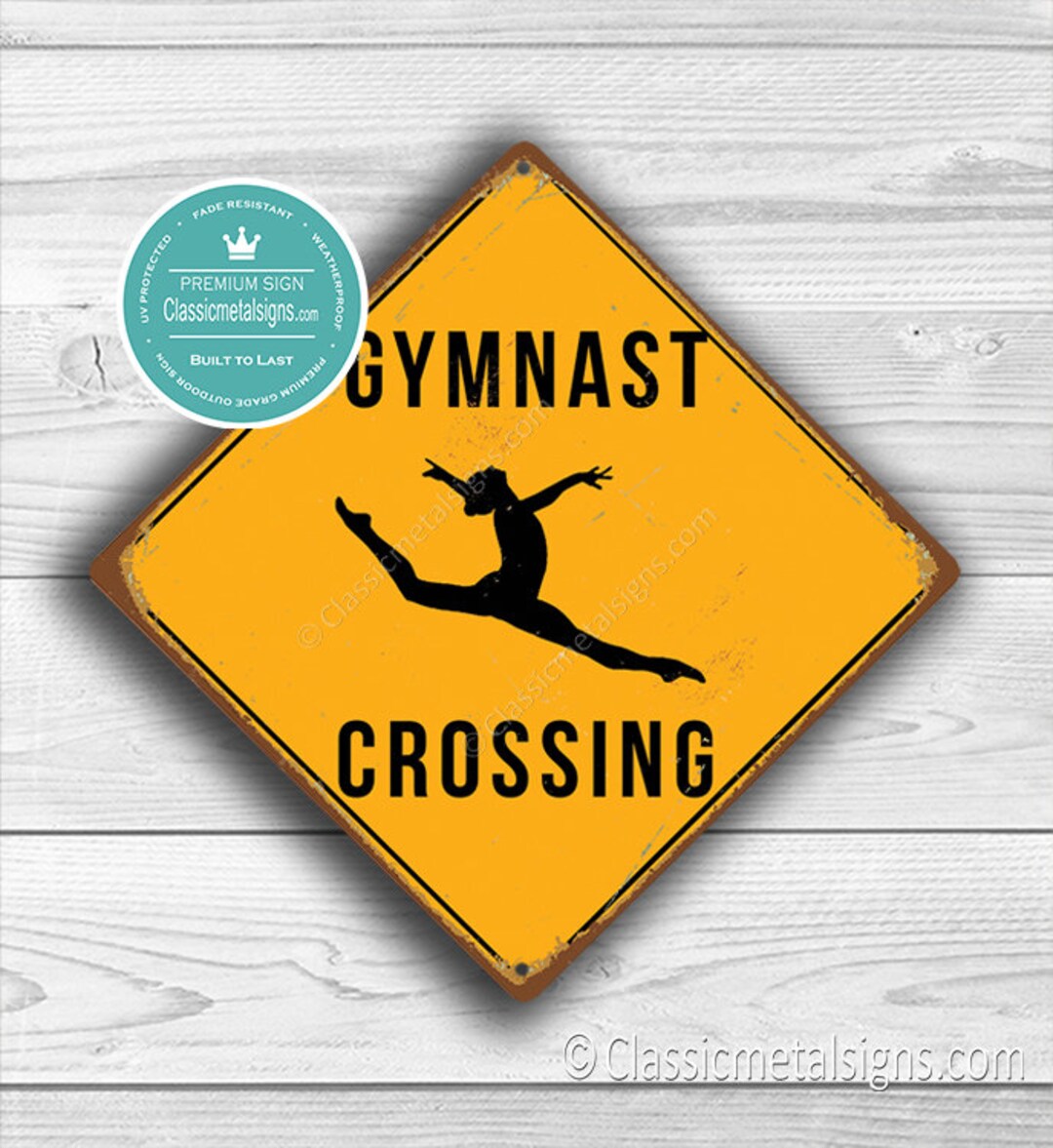 GYMNAST GIFTS, Gymnast Crossing SIGN, Gymnast Crossing Signs, Gymnast ...