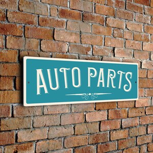 AUTO PARTS SIGN, Vintage Style Auto Parts Sign Made From Durable ...