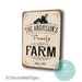 CUSTOM FARM SIGN, Personalized Farm Sign, Outdoor Signs, Family Farm ...