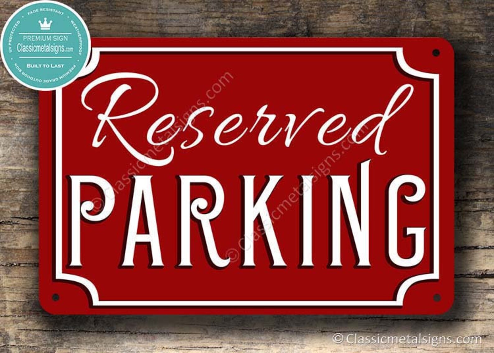 RESERVED PARKING SIGN Reserved Parking Signs Reserved - Etsy