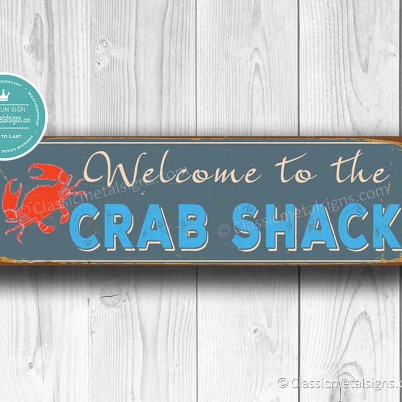 Crab Shack Sign - Etsy