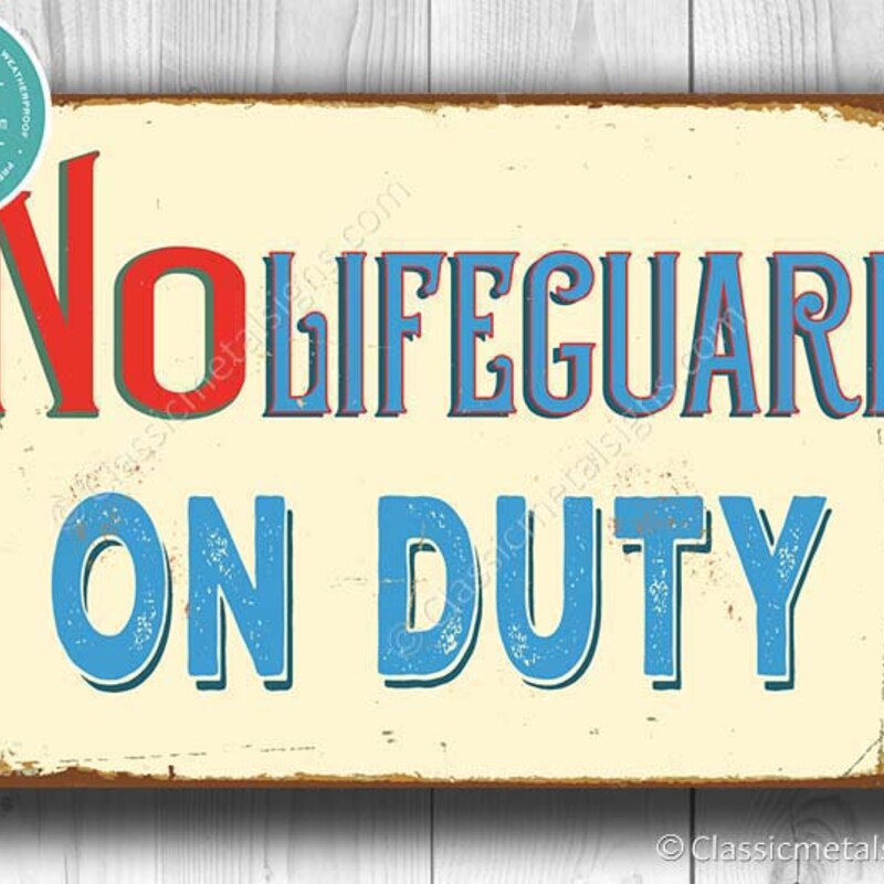 Lifeguard Signs - Etsy
