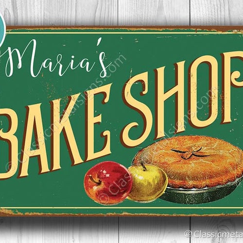 Bakery Sign Bake Shop Decor Kitchen Signs Personalised Gifts - Etsy