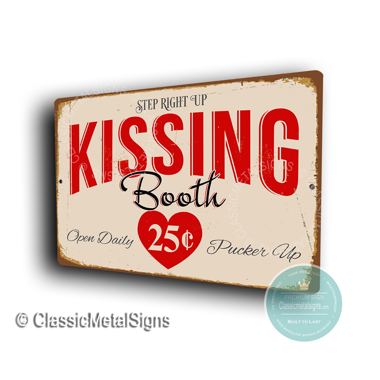 KISSING BOOTH SIGN Kissing Booth Signs Vintage Style Kissing | Etsy