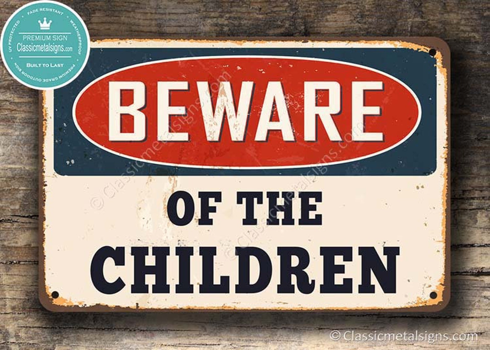 BEWARE of the CHILDREN Sign Beware Signs Funny Kids Signs - Etsy