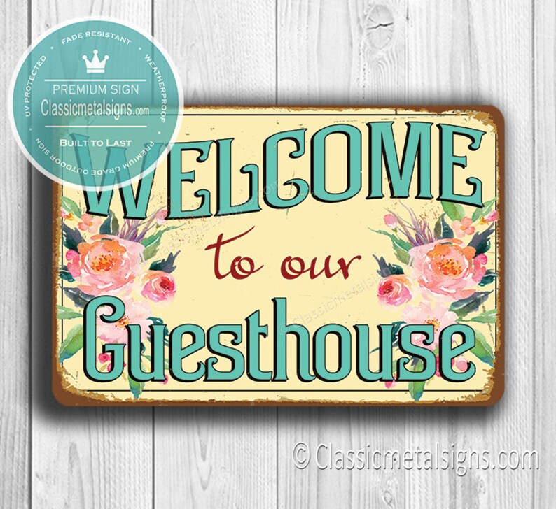 WELCOME to Our Guesthouse SIGN Welcome to Our Guesthouse - Etsy