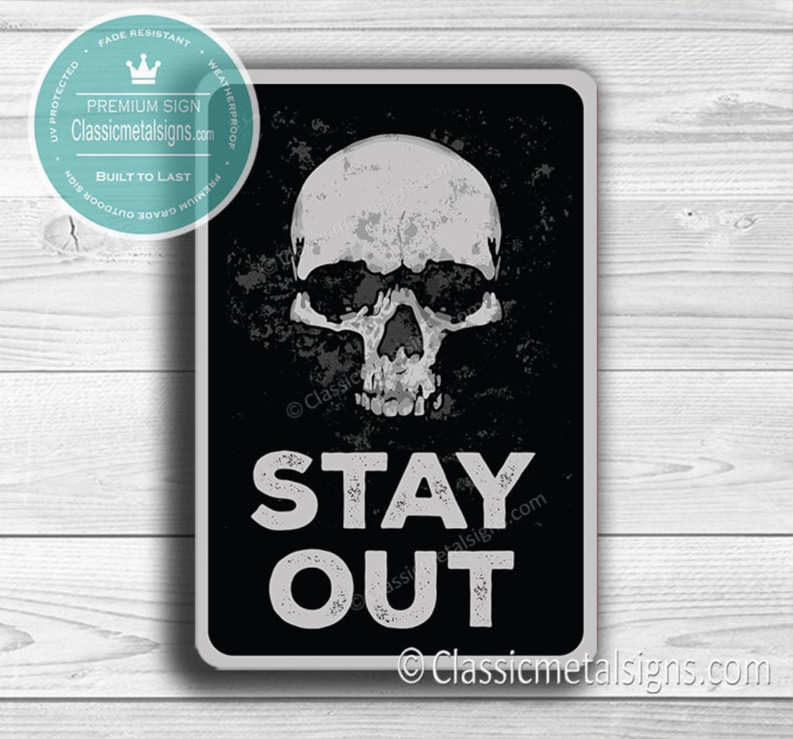 STAY OUT SIGN Stay Out Signs Vintage Style Faded Stay Out - Etsy