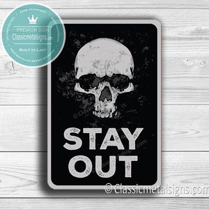 STAY OUT SIGN, Stay Out Signs, Vintage Style Faded Stay Out Sign, Keep ...