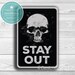 STAY OUT SIGN, Stay Out Signs, Vintage Style Faded Stay Out Sign, Keep ...