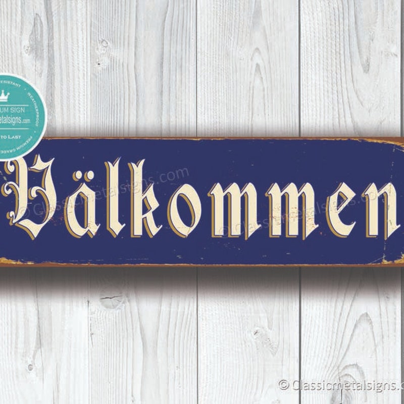 Velkommen Sign - Etsy