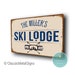 CUSTOM SKI LODGE Sign, Ski Signs, Ski Lodge Decor, Ski Bar Sign, Ski ...