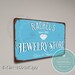 CUSTOM JEWELRY STORE Sign, Personalized Jewelry Store Sign, Vintage ...