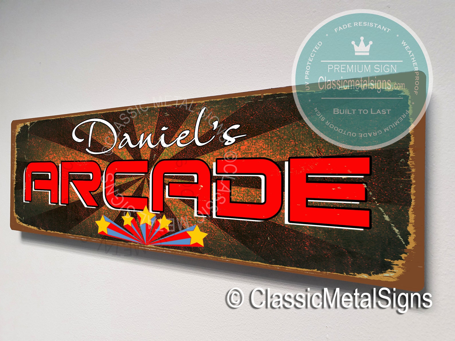 ARCADE SIGN Custom Arcade Sign Gamer Gift Game Room Sign | Etsy