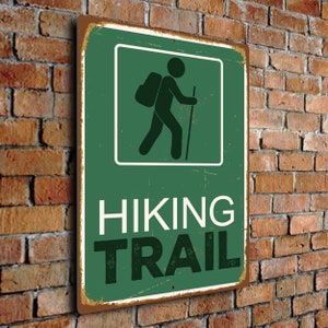 HIKING TRAIL SIGNS, Hiking Trail Sign, Hiking Sign, Hiking Gifts ...