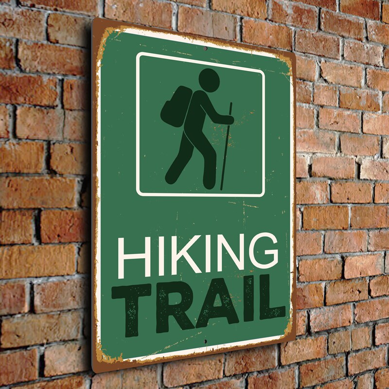 Hiking Sign - Etsy