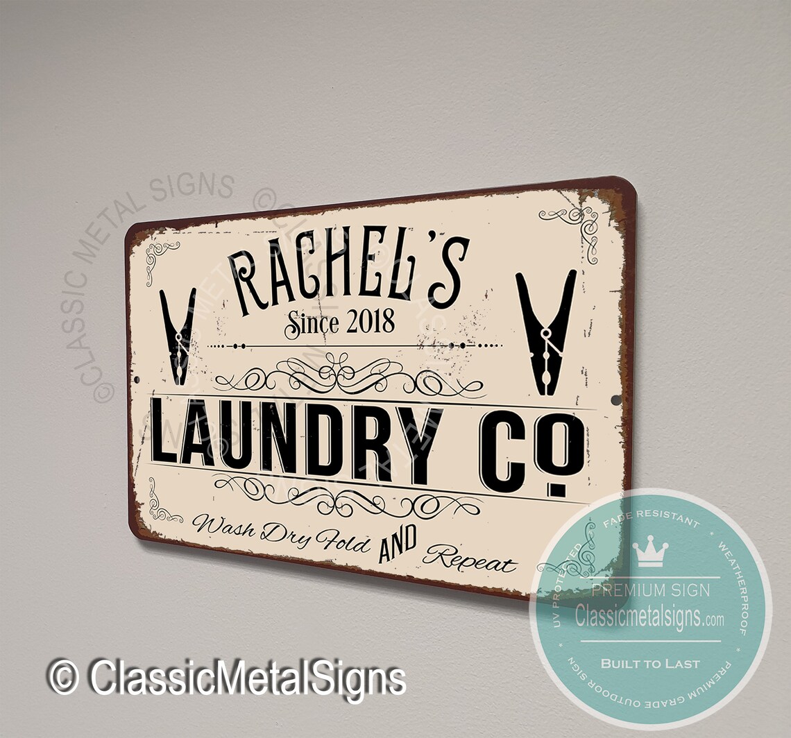CUSTOM LAUNDRY ROOM Sign Personalized Laundry Room Sign - Etsy