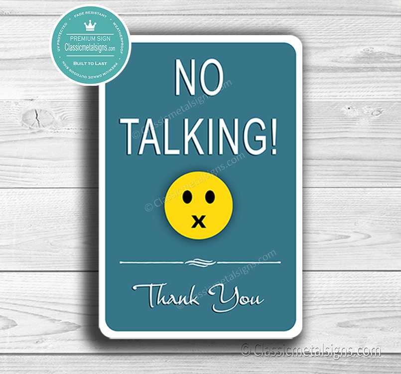 No Talking Sign