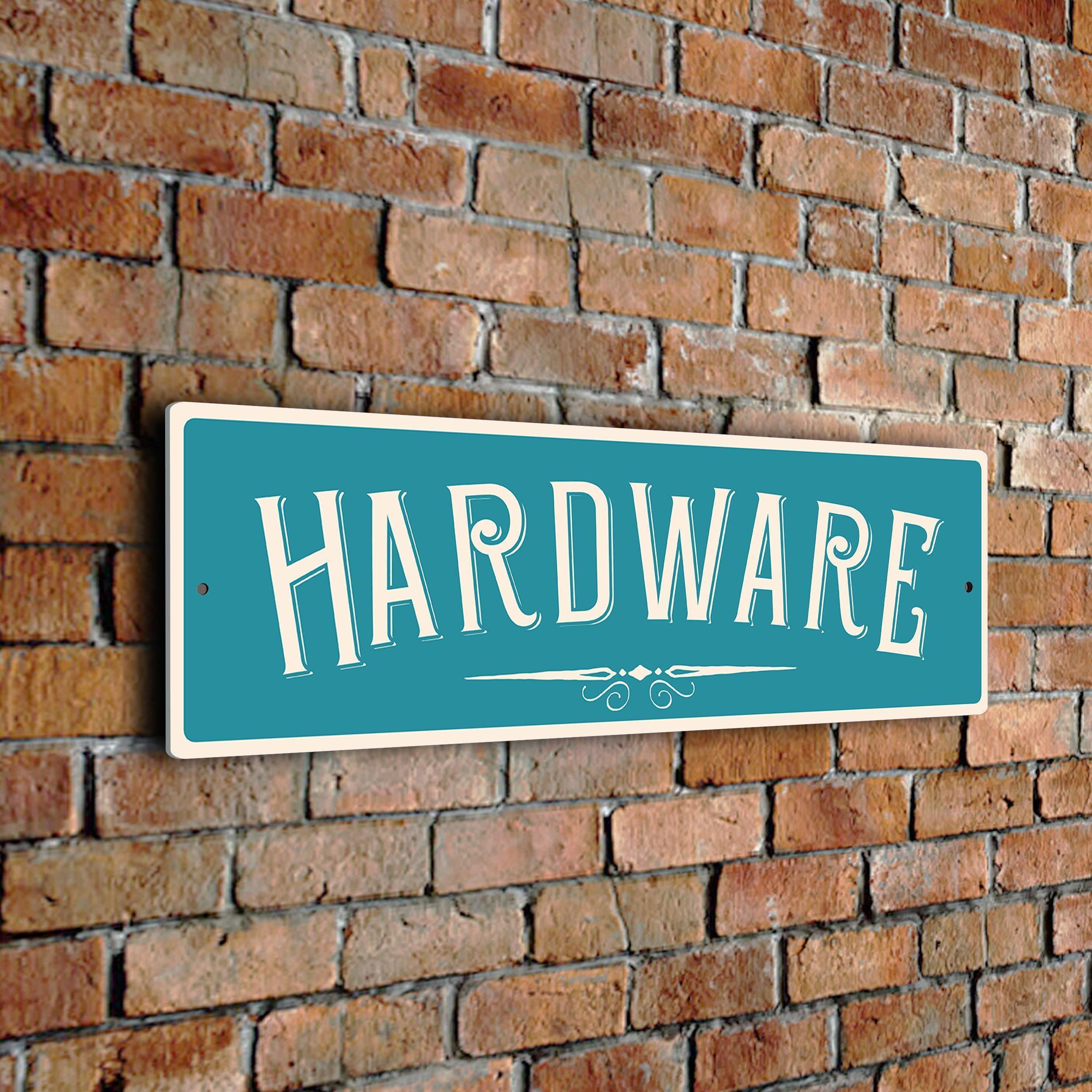 Hardware Store Sign: for Garages or Workshops, Vintage Inspired Durable ...