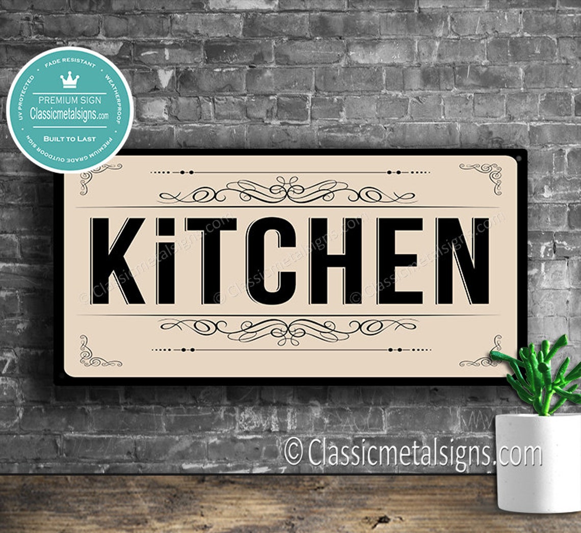 KITCHEN SIGN Original Design KITCHEN Sign Unique Kitchen | Etsy