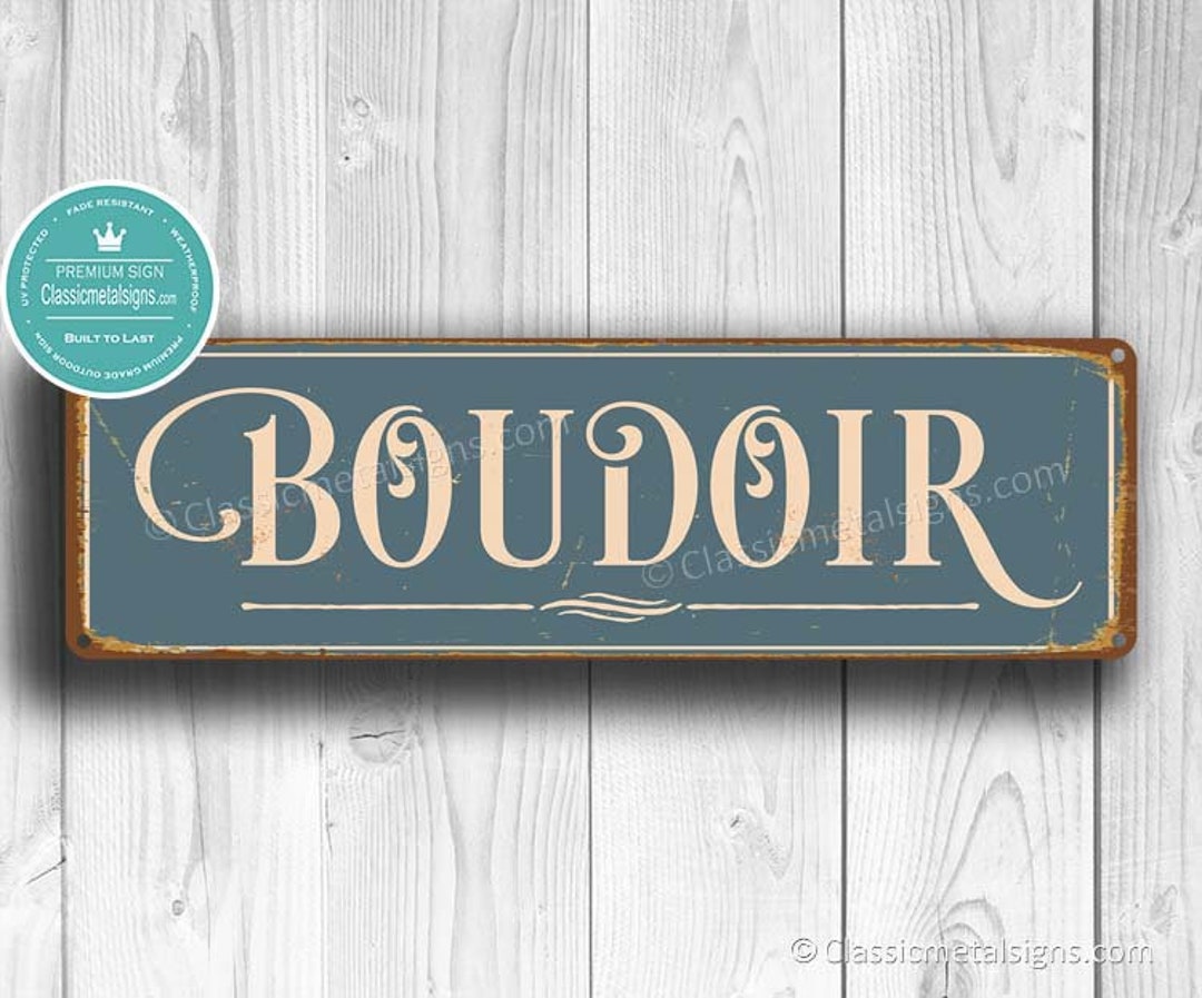 BOUDOIR SIGN, Boudoir Signs, Vintage Style Boudoir Sign, Boudoir Decor ...