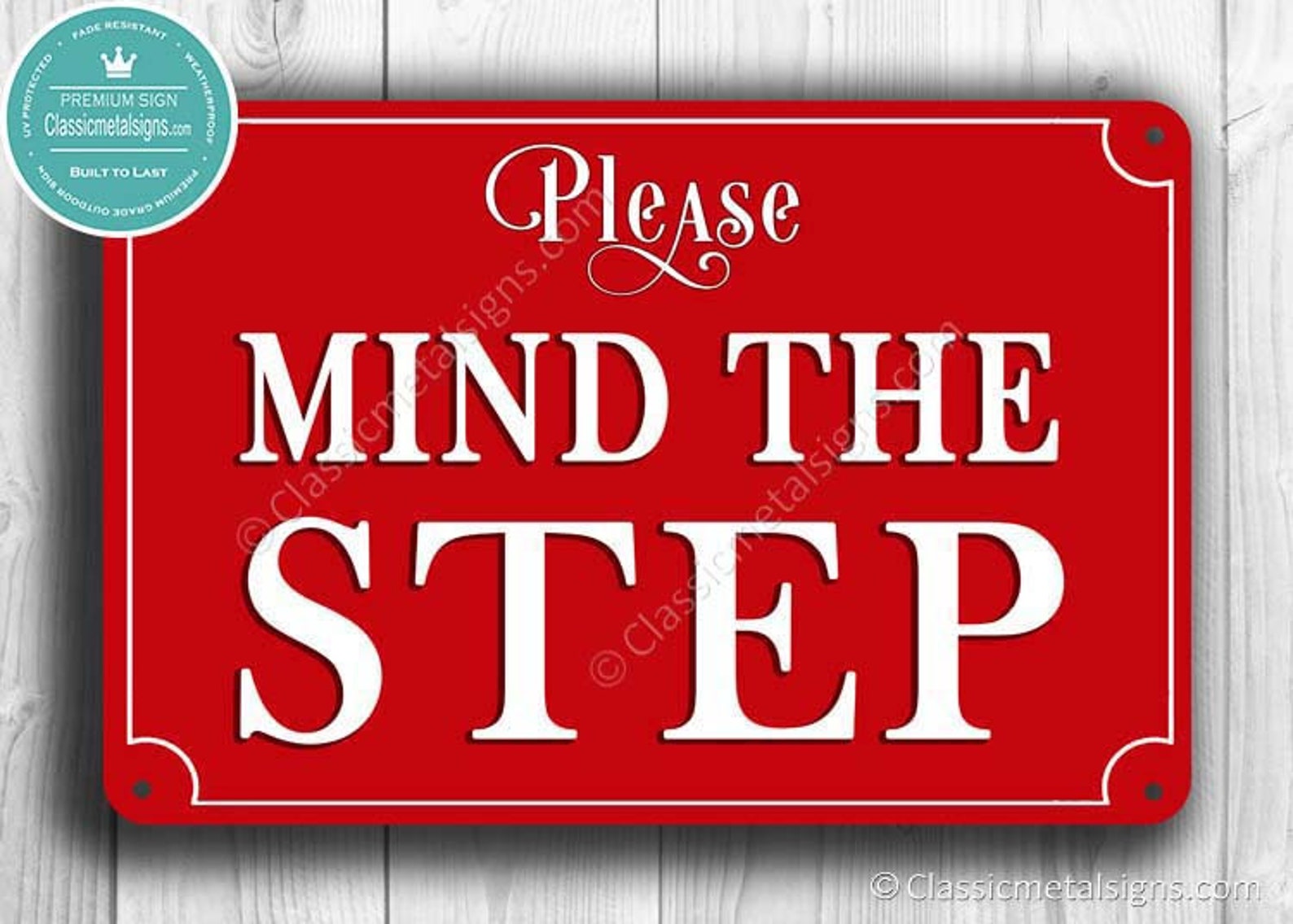 MIND THE STEP Sign Mind the Step Signs Classic Style Mind - Etsy