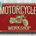 MOTORCYCLE SIGN, Motorcycle Shop Sign, Vintage Style Motorcycle Sign ...