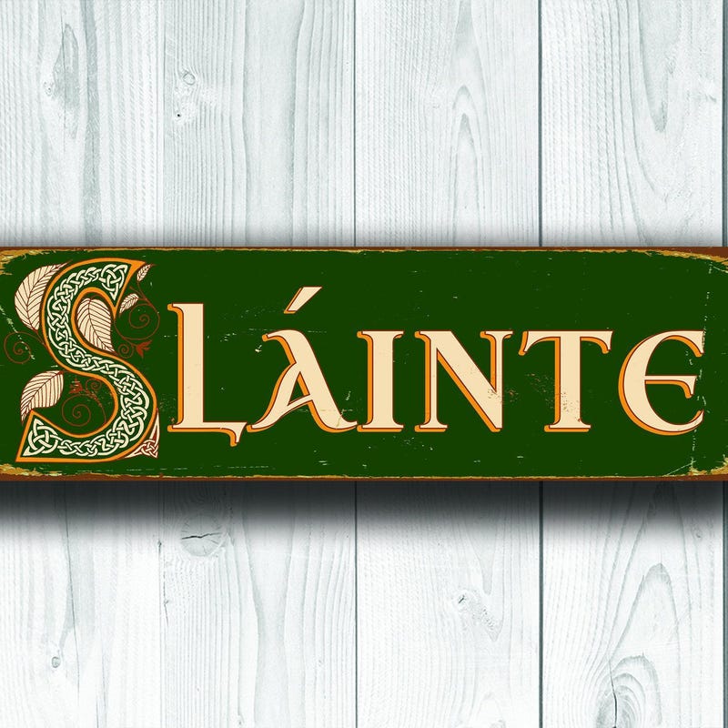 Bar Sign Slainte - Etsy UK