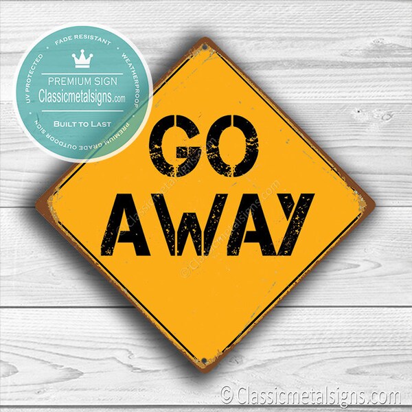 Go Away Sign - Etsy