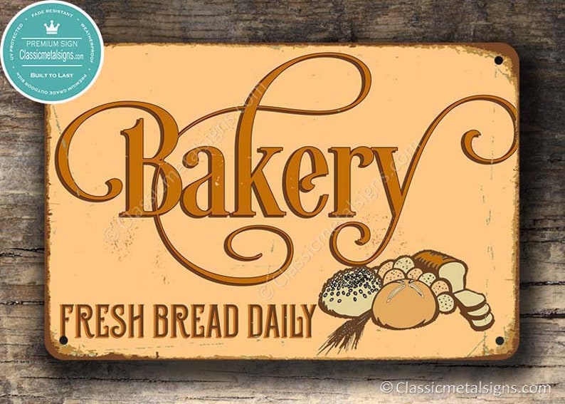 BAKERY SIGN Bakery Signs Vintage Style Bakery Sign Fresh - Etsy