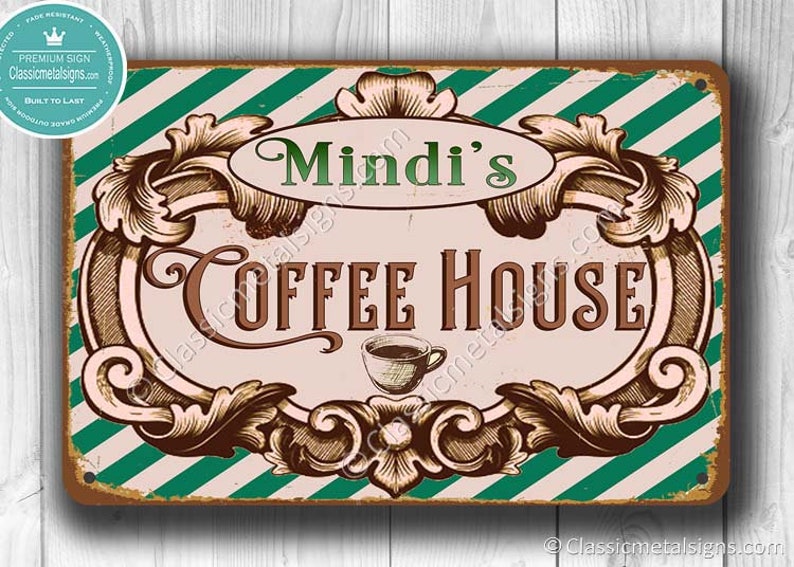 Custom COFFEE HOUSE SIGN Coffee House Signs Custom Coffee | Etsy