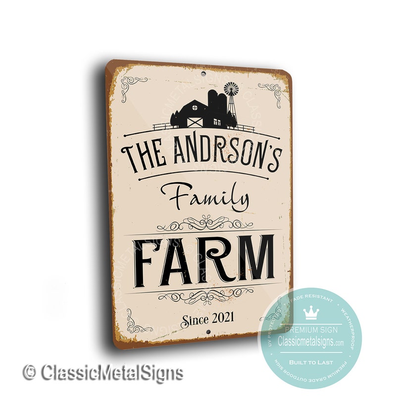 Custom Farm Sign - Etsy