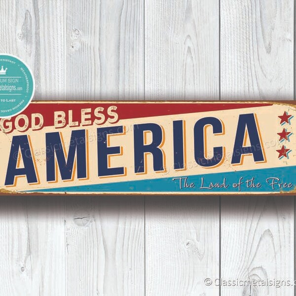 God Bless America Sign - Etsy