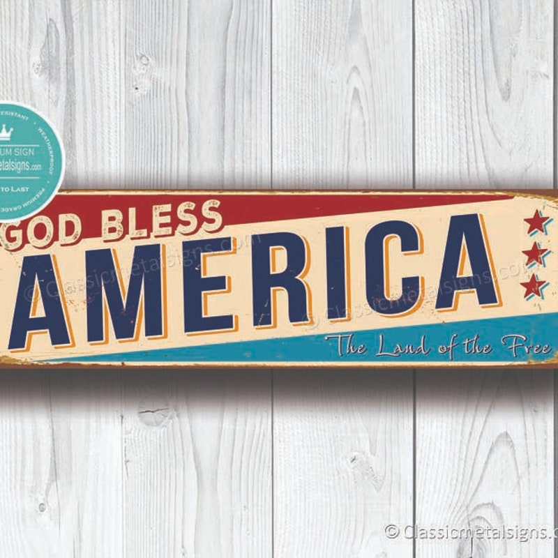 God Bless America Signs - Etsy