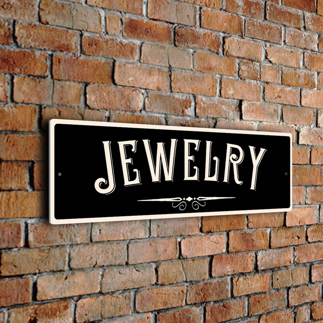 JEWELRY SIGN, Vintage Style Jewelry Sign Made From Durable Outdoor ...