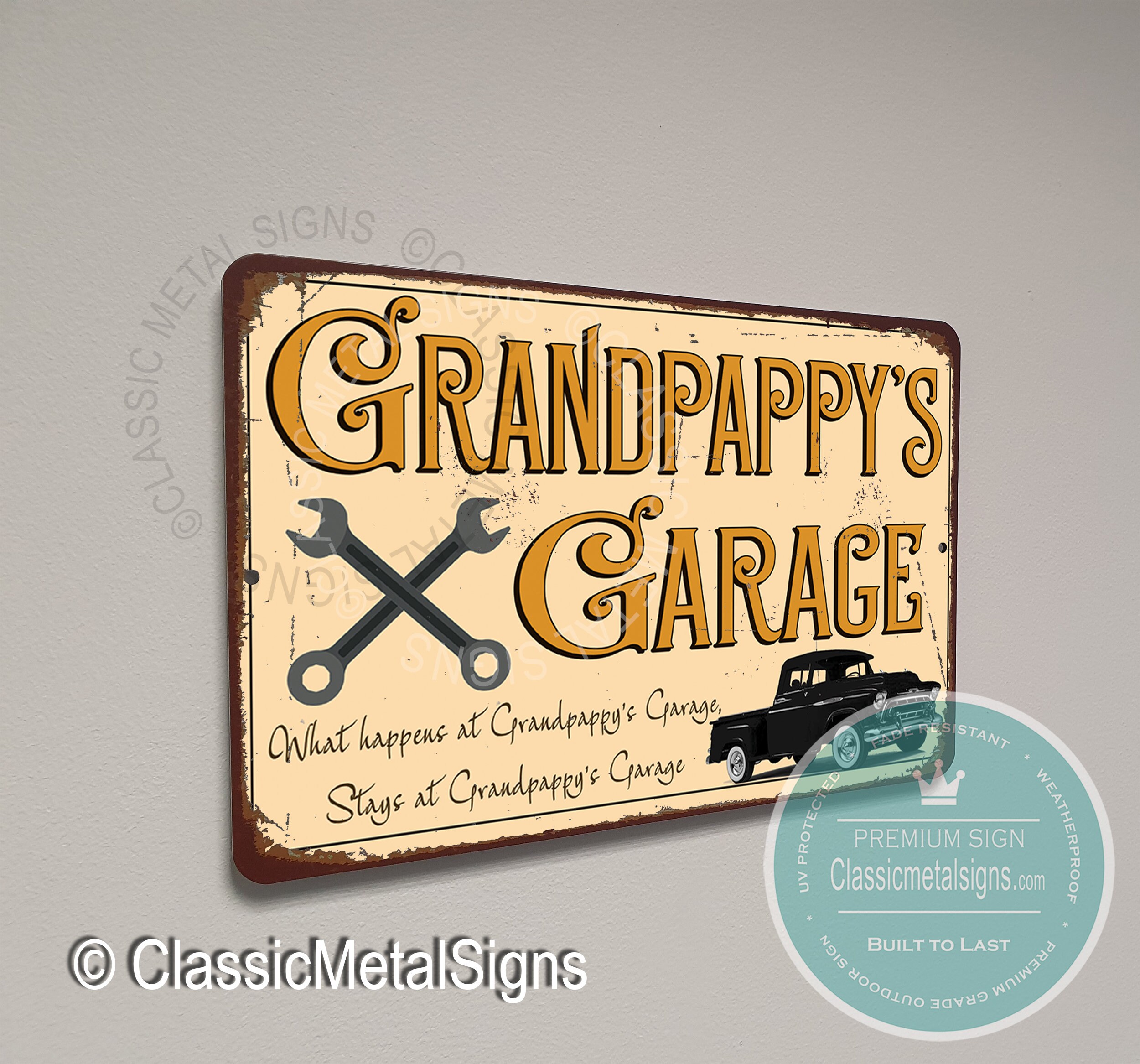 Gift for Grandpappy Grandpappy's Garage Sign Gift for | Etsy
