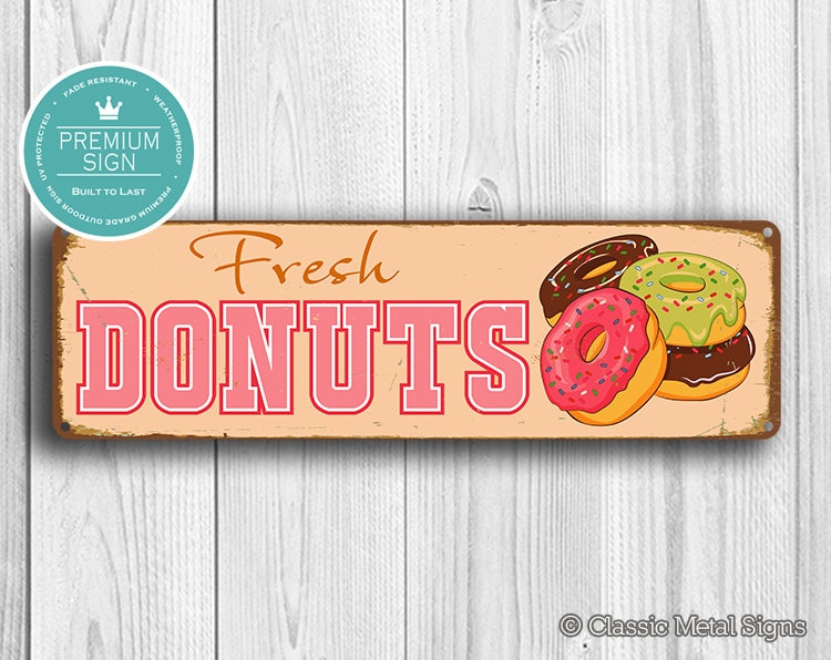 DONUTS SIGN Donut Bar Sign Vintage Style Donuts Sign - Etsy Ireland