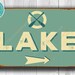 CUSTOM LAKE SIGN Vintage Style Lake Sign Lake Arrow Sign - Etsy
