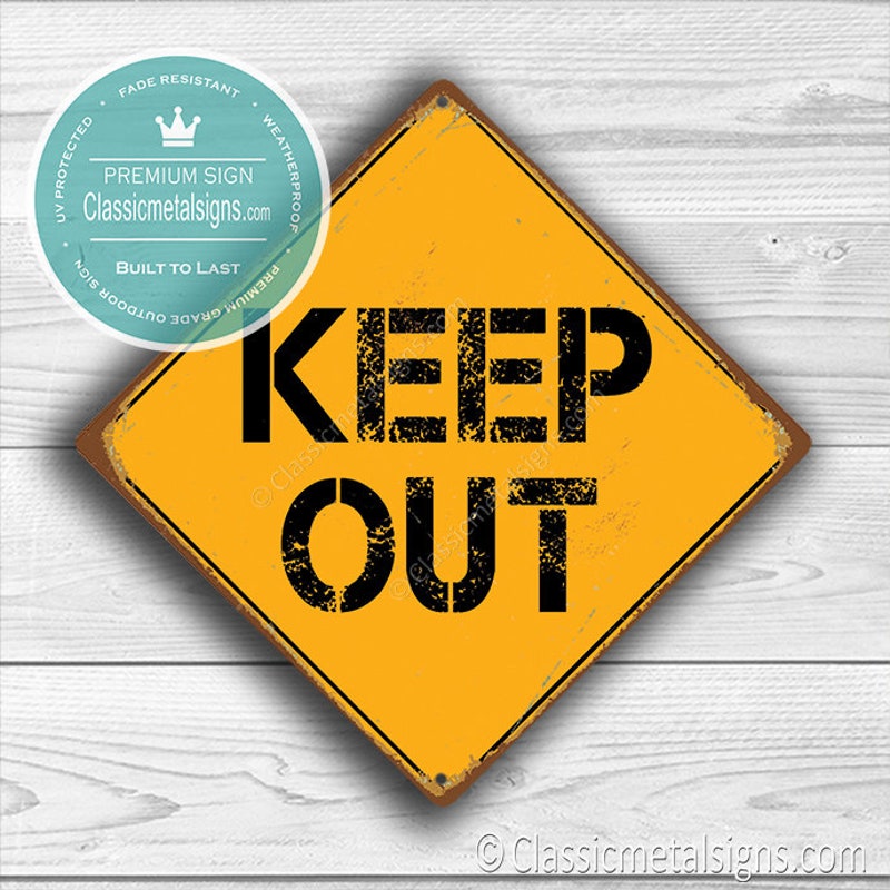 Keep Out Sign - Etsy