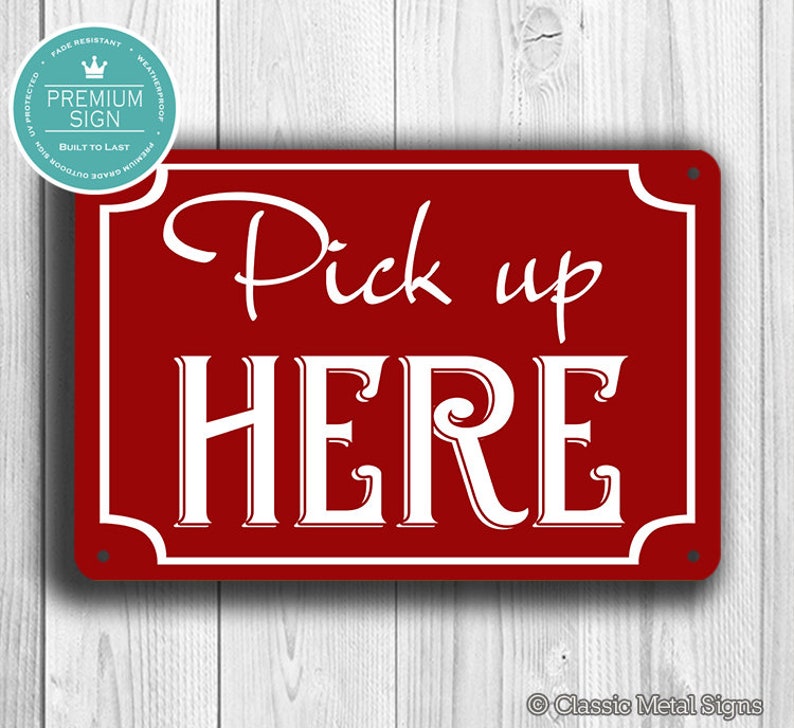 PICK UP HERE Sign Food Signs Food Signs Cafe Signs - Etsy UK