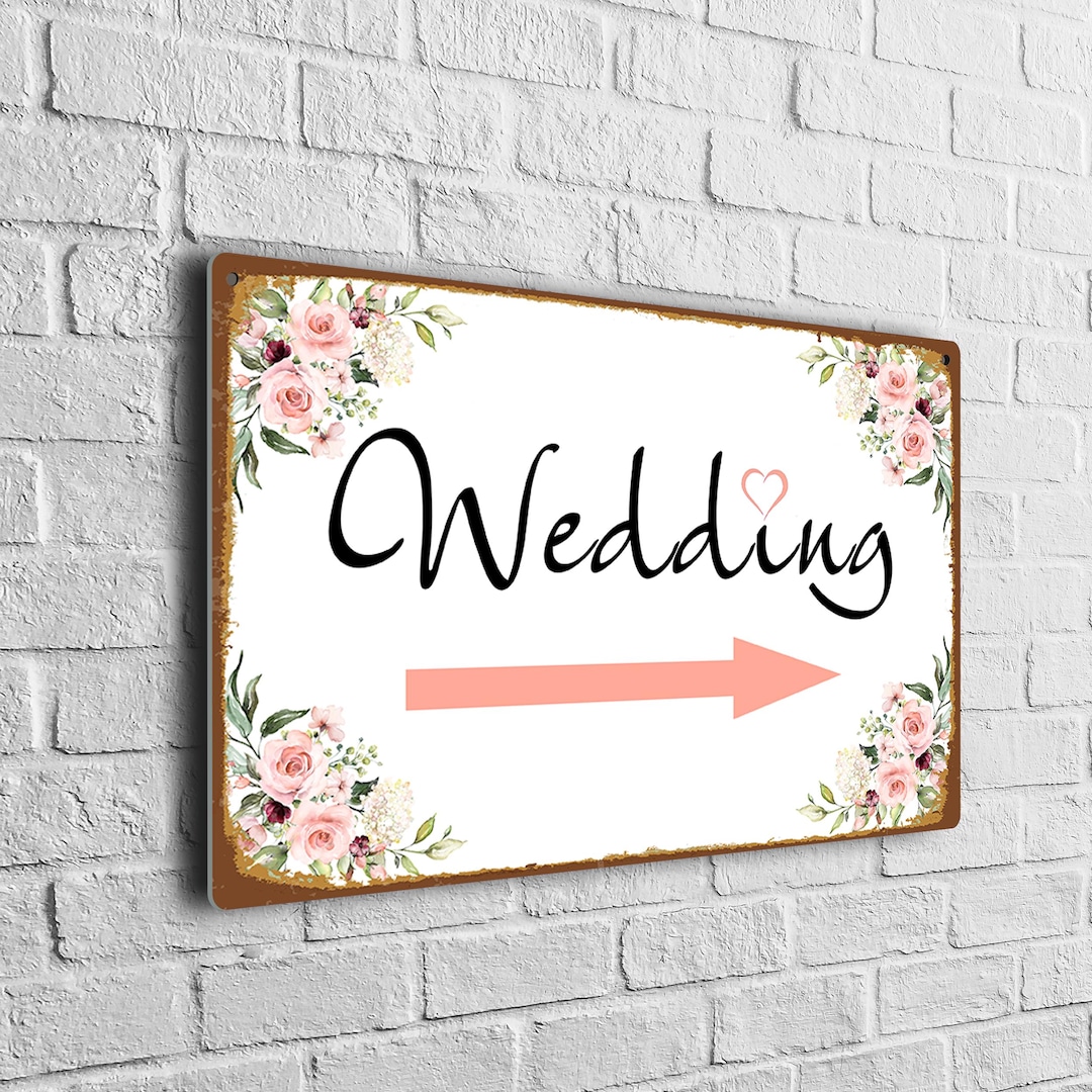 Wedding Directional Signs, Custom Wedding Signs, Wedding Arrow Signs ...