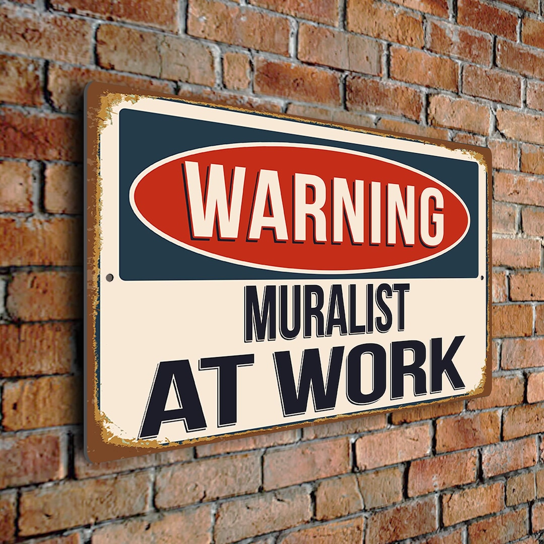 Muralist at Work Sign – Custom Occupation Plaque, Durable Aluminum ...